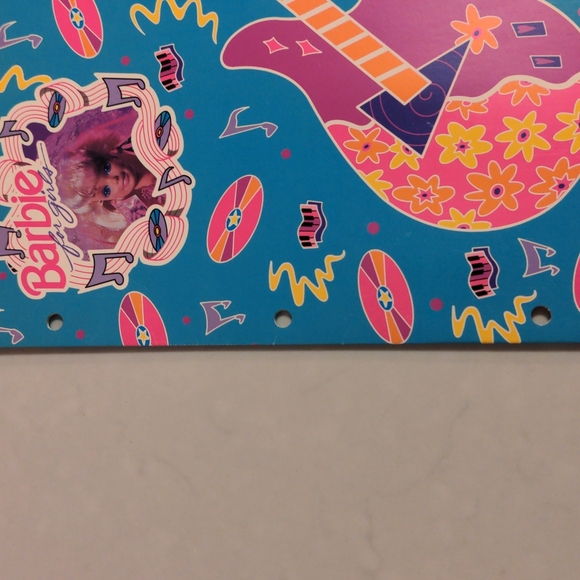 Barbie | Office | Vintage Vtg Barbie 3 Ring Folder Rock And Roll | Poshmark